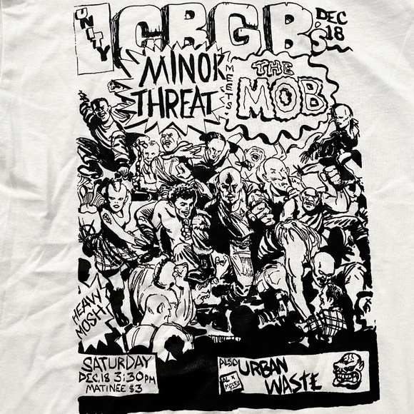 Gildan | Shirts | Minor Threat Cbgb Vintage Flyer Tee | Poshmark